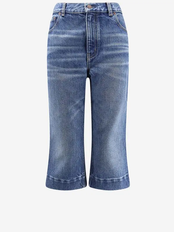 Chloé High-waisted Capri Jeans - Denim