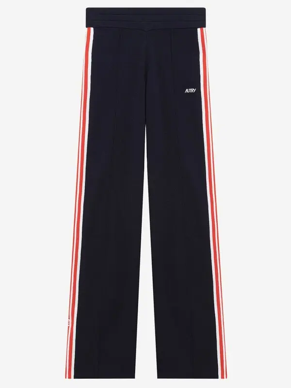 AUTRY Viscose Blend Long Pants - Blue