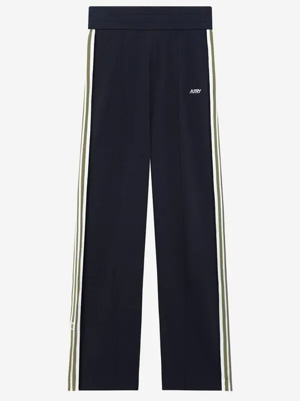 AUTRY Viscose Blend Knit Jogging Pants - Blue