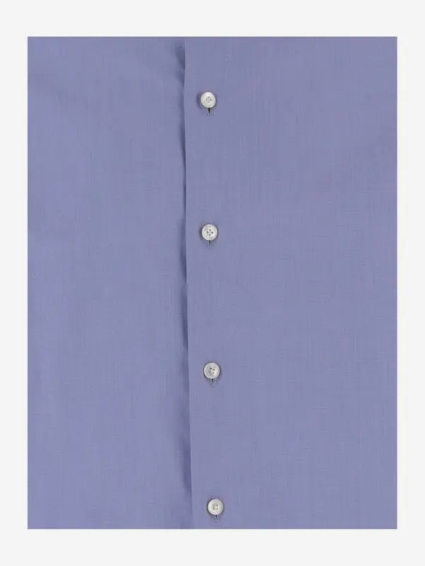 FINAMORE 1925 Classic Collar Cotton Shirt