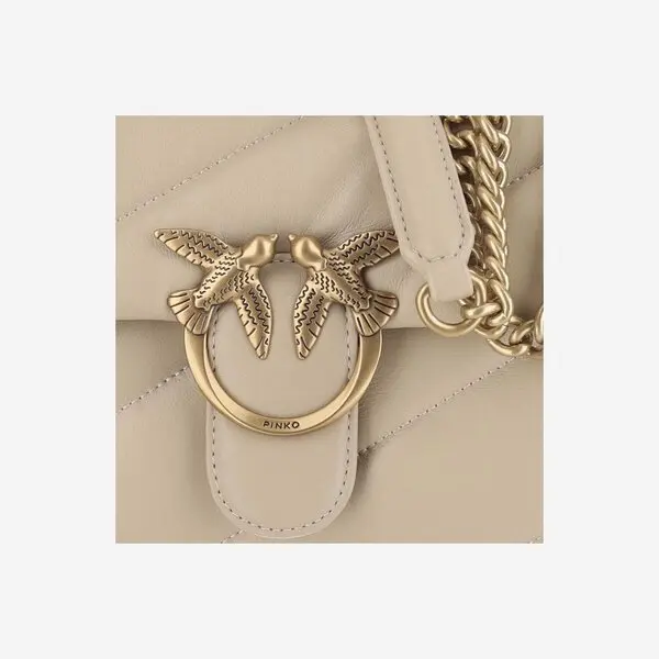 Pinko Love Classic Puff Bag - Beige
