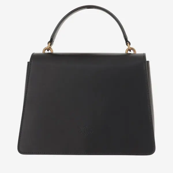Pinko Leather Handbag With Love Birds Buckle