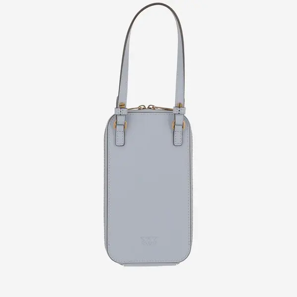 Pinko Leather Smartphone Case - Light Blue