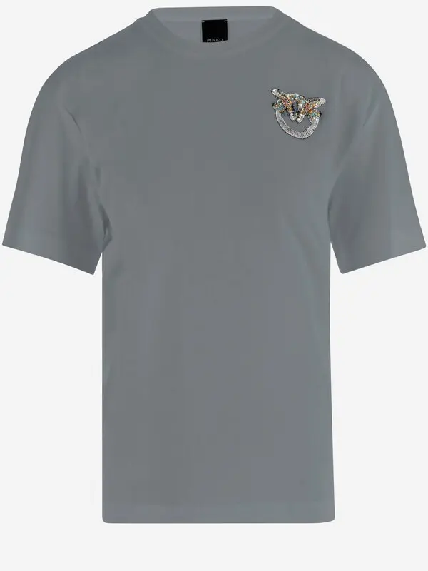 Pinko Stepitoso Cotton T-shirt - Grey