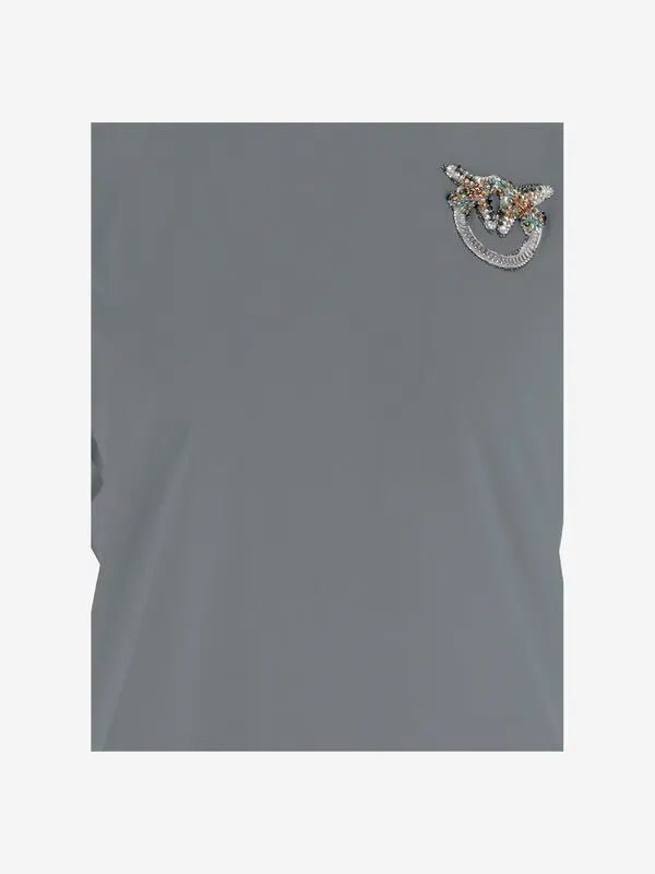 Pinko Stepitoso Cotton T-shirt - Grey