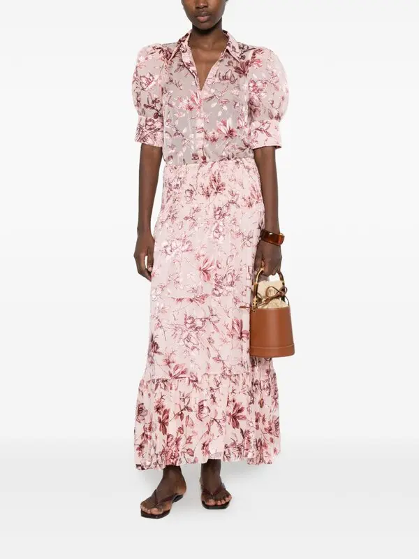 Alice + Olivia Printed Maxi Skirt