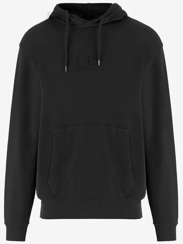 C.P. COMPANY Cotton Sweatshirt With Logo - Black