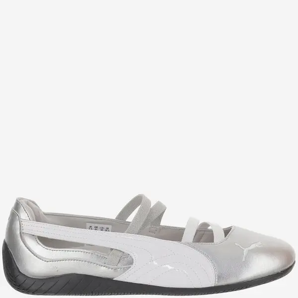 PUMA Speedcat Ballet Metallic Ballerina Flats - Silver
