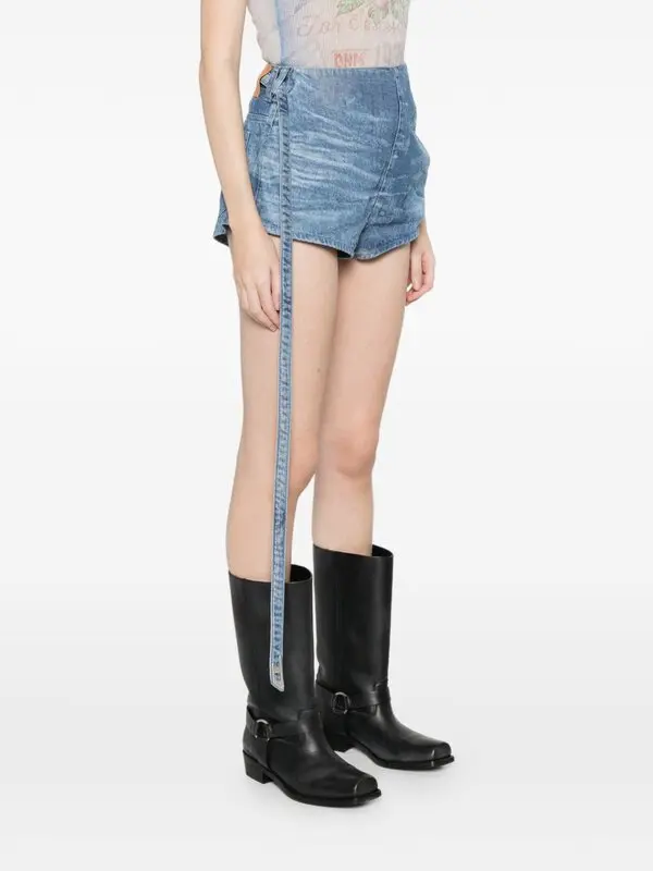 DIESEL® Denim Cotton Shorts - Clear Blue