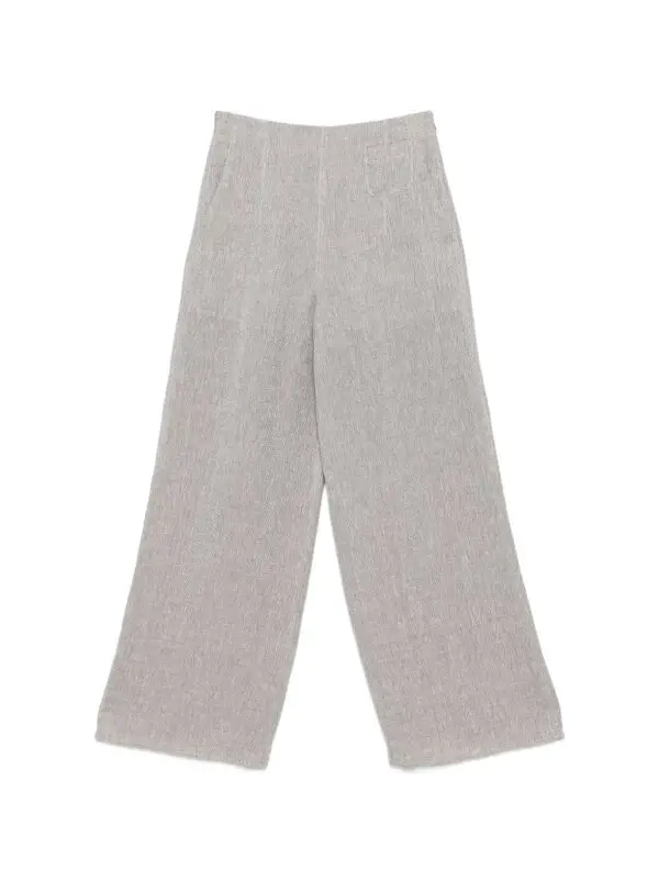 Emporio Armani Linen Wide Leg Trousers