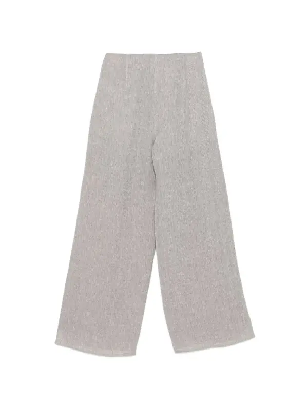Emporio Armani Linen Wide Leg Trousers