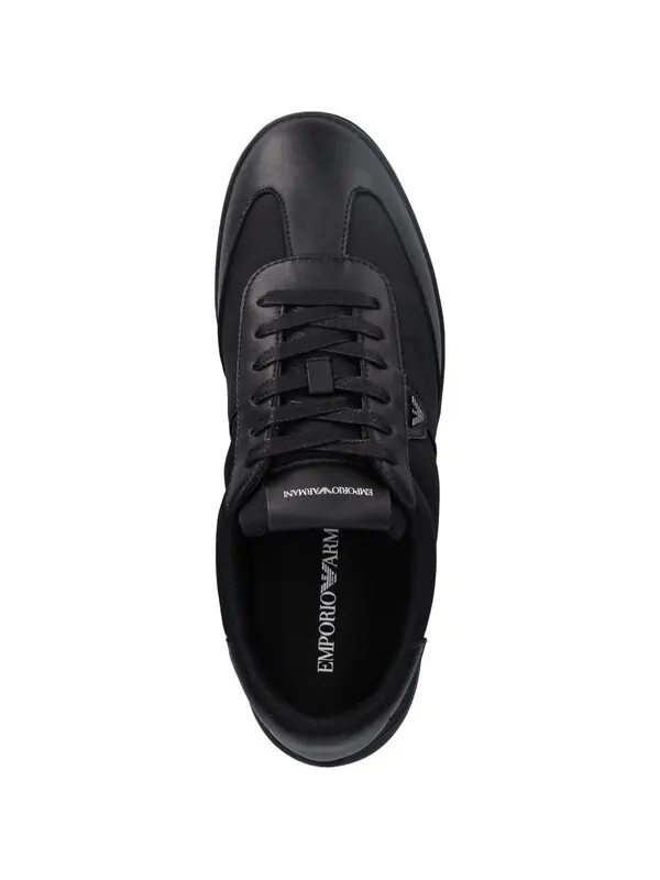 Emporio Armani Leather Low Top Sneakers