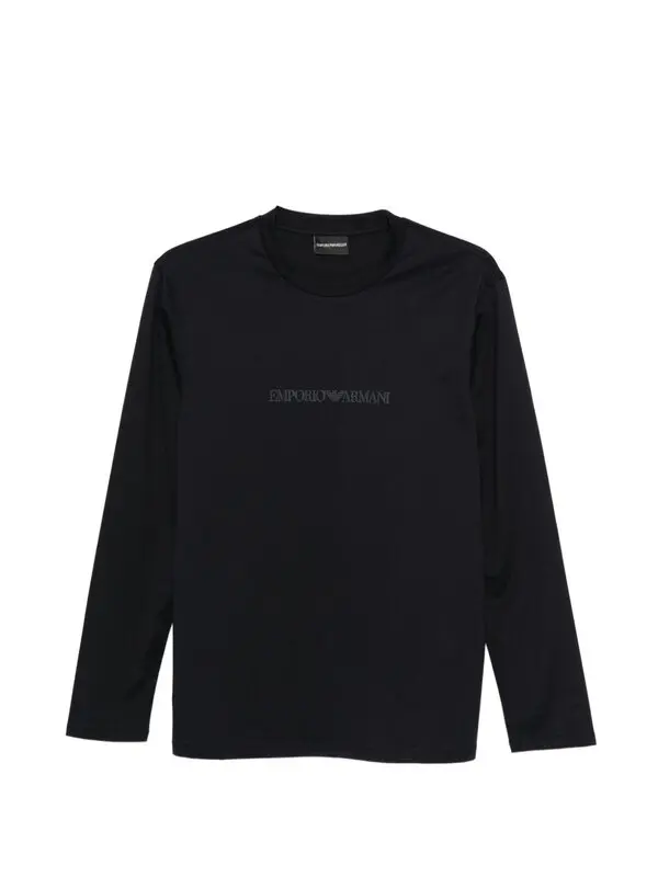 Emporio Armani Logo Cotton T-shirt - Blue