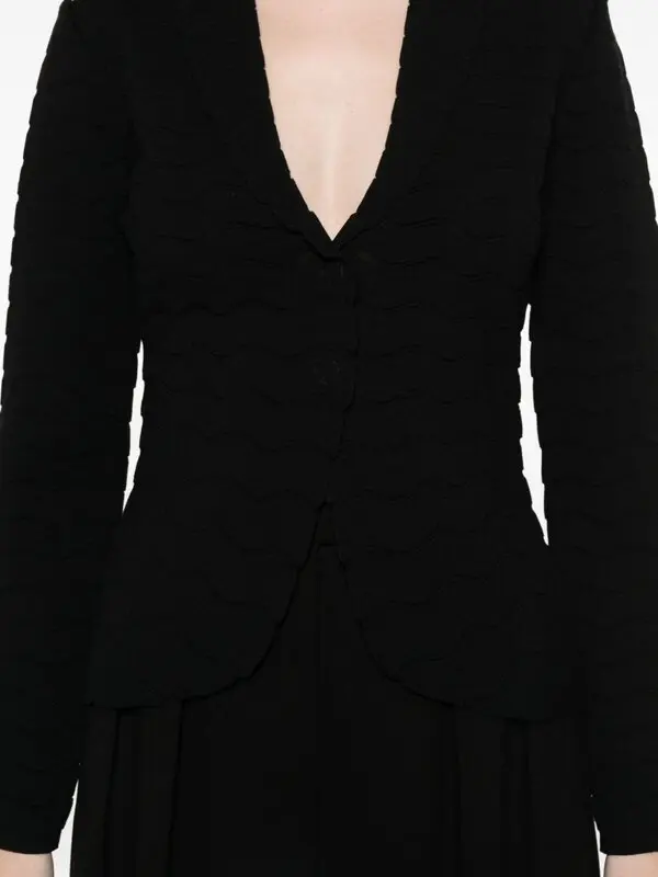 Emporio Armani Single-breasted Blazer - Black