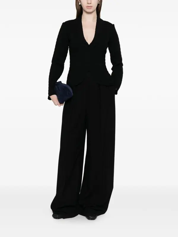 Emporio Armani Single-breasted Blazer - Black