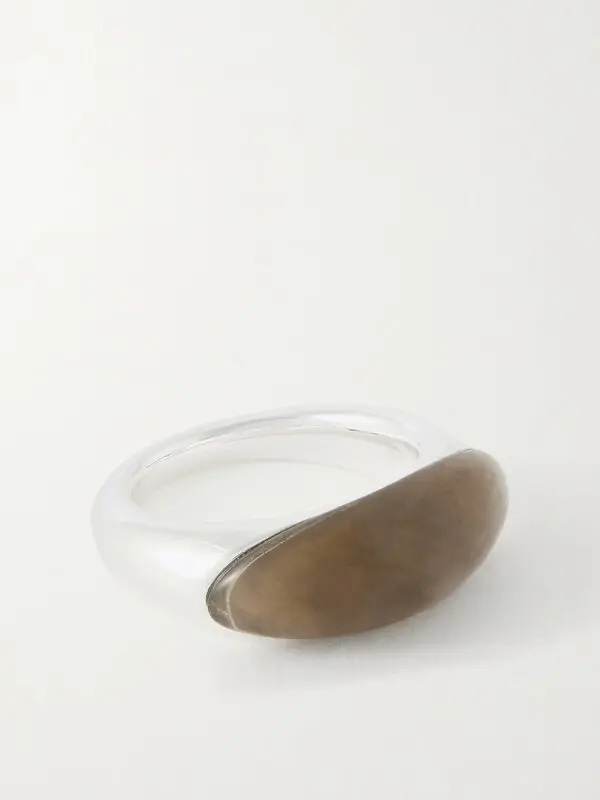 Lié Studio Beatrice And Quartz Ring - Silver
