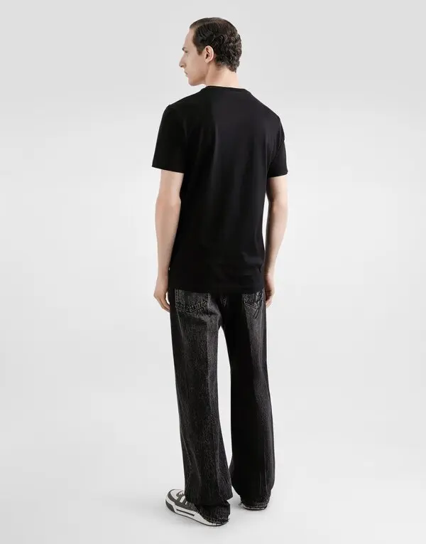 Dolce & Gabbana T-shirt M/corta Giro - Black