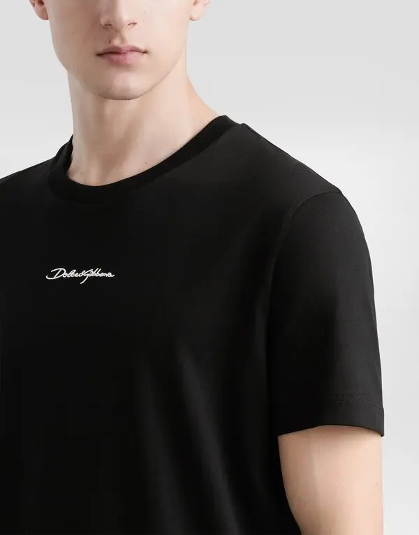 Dolce & Gabbana T-shirt M/corta Giro - Black