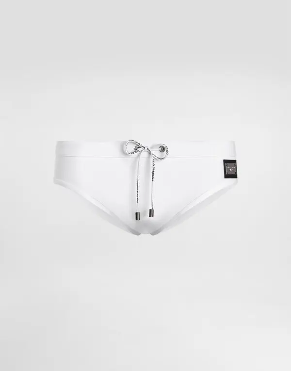 Dolce & Gabbana Swim Briefs - White