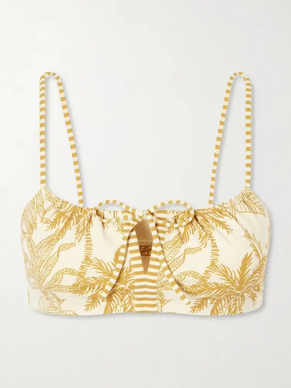 ERES Rêve Printed Bikini Top - Yellow
