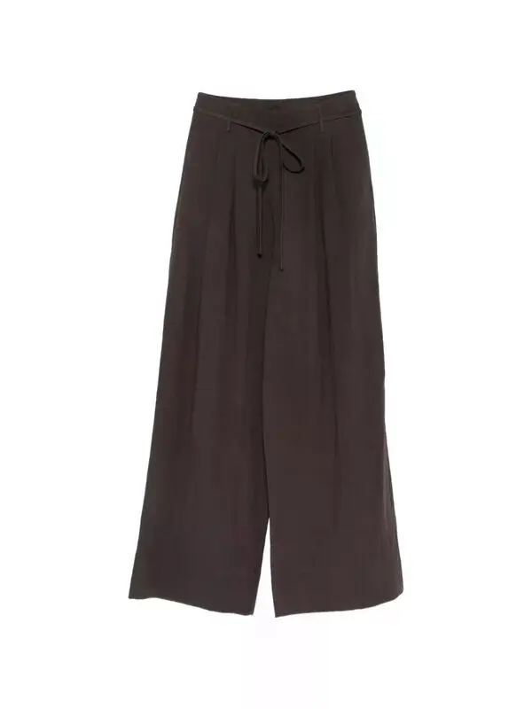 ELEH Malva Tie Waist Trousers - Brown