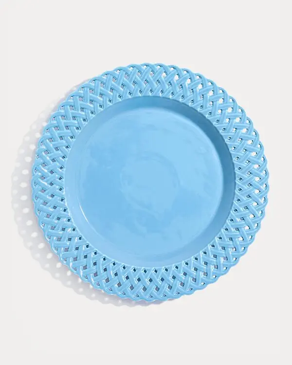 Lilly Pulitzer® Lattice Ceramic Plate Set - Hydrangea Blue