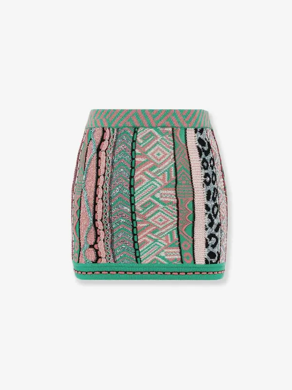 LANEUS Cotton Blend Slim Fit Skirt
