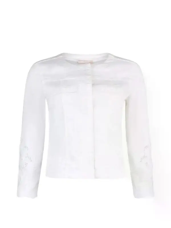 Liu Jo Appliqué Jacket - White