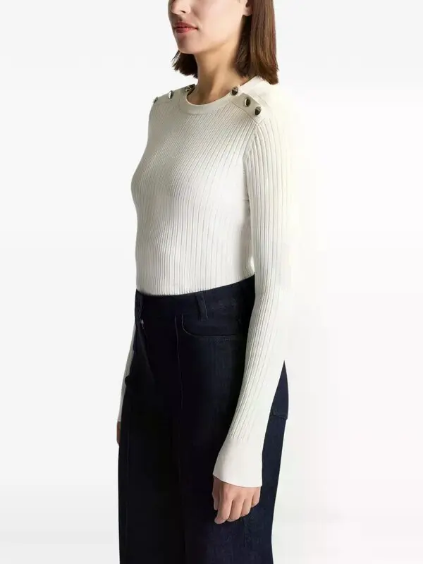Fusalp Button-shoulder Sweater - Neutrals
