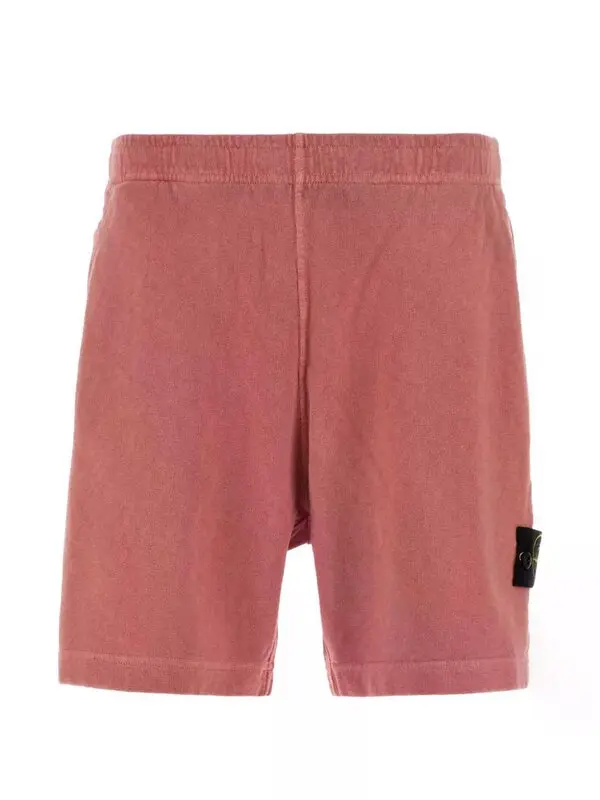 Stone Island Logo Patch Elasticated Waist Shorts
