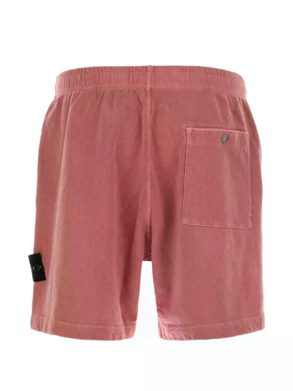 Stone Island Logo Patch Elasticated Waist Shorts