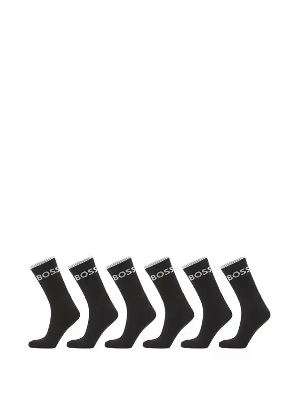 Hugo Striped Socks - Black