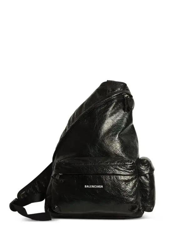 Balenciaga Asymmetric Explorer Backpack - Black