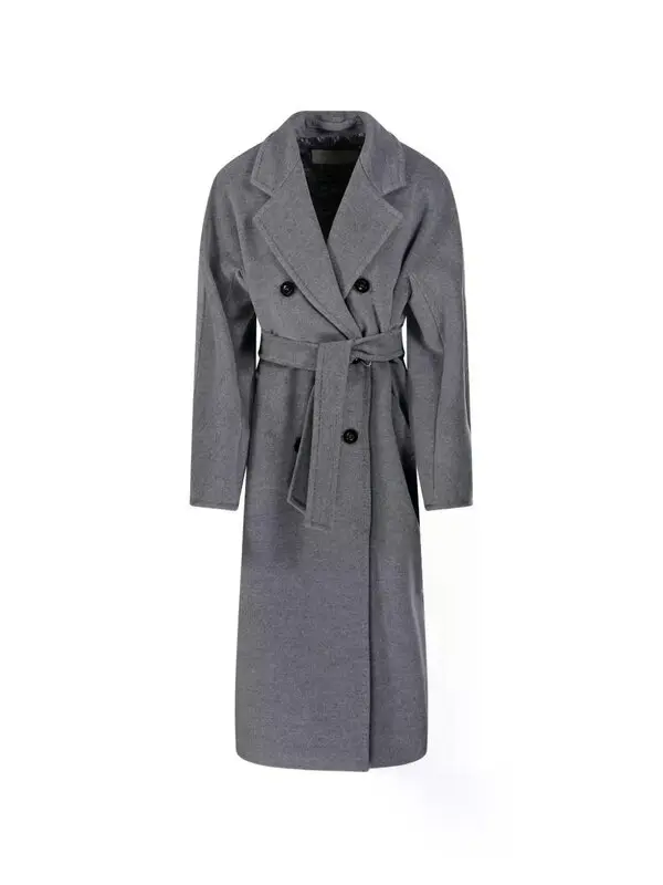 Max Mara Madame Double-breasted Coat - Grey