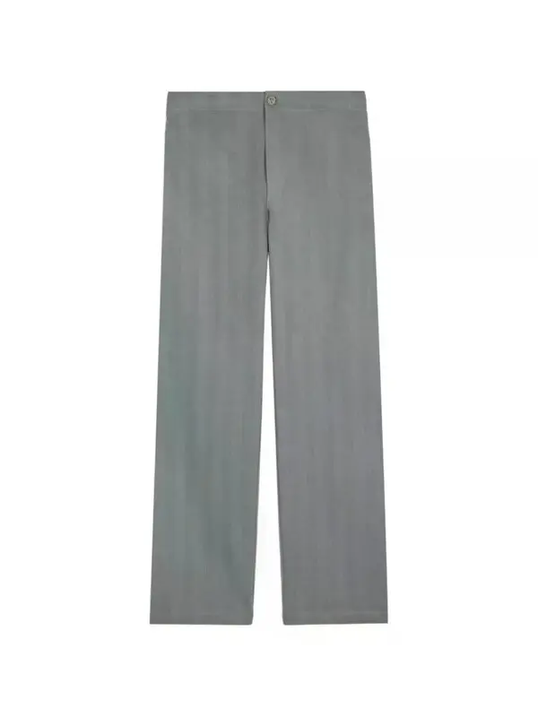 TOD'S Herringbone Linen Trousers - Grey