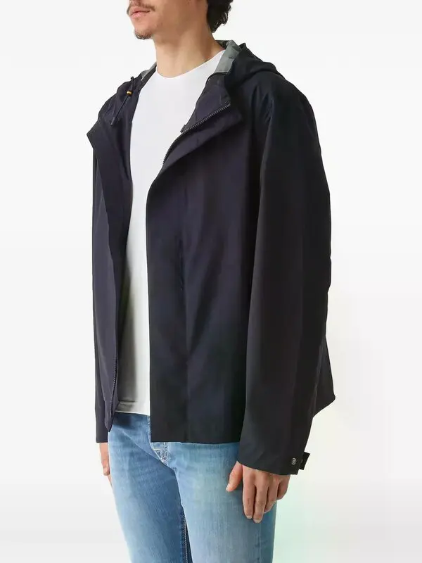 K-WAY Hooded Jacket With Logo Print