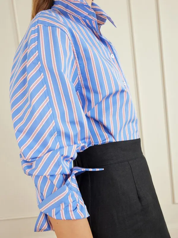 DESTREE Gahee Striped Cotton-poplin Shirt