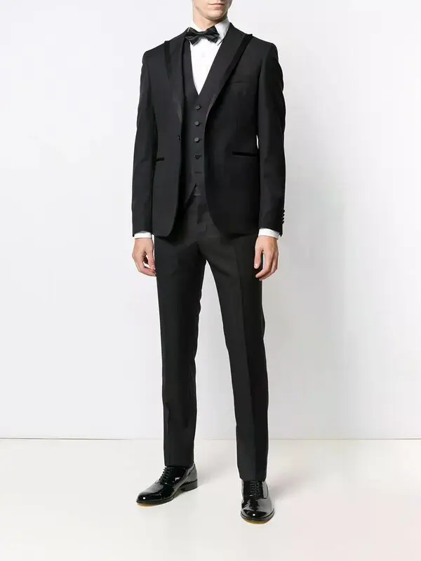 Tagliatore Three-piece Tuxedo - Black