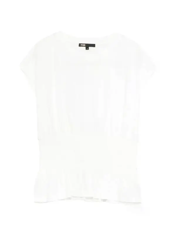 Maje Ruffled Top - White