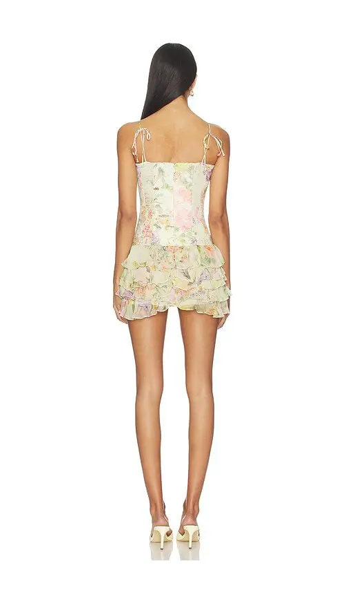 Amanda Uprichard Laureline Romper - Endive Multi
