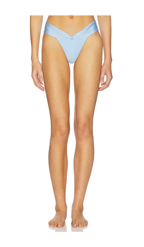 FAE Capri Bottoms In Baby Blue - Chiffon