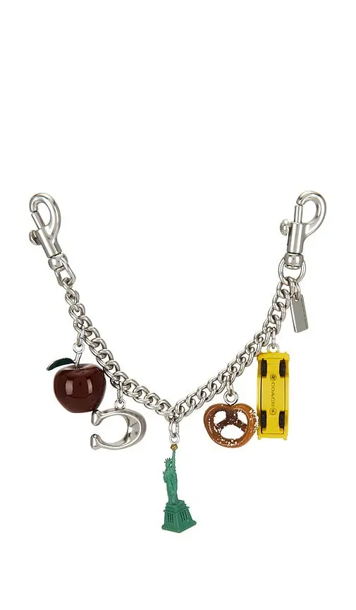 COACH New York Motif Chain Bag Charm - Multi