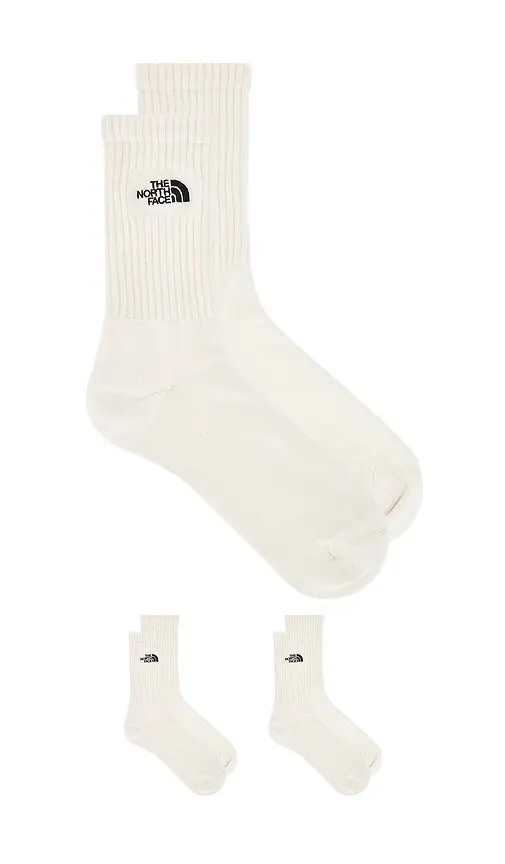 The North Face Everyday Crew Norm Socks 2 Pack - Undone Undyed