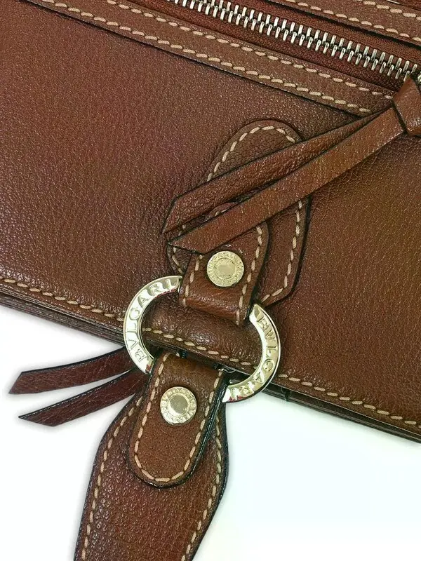 BVLGARI 1990-2000s Leather Handbag
