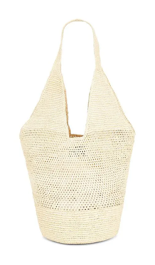 ANINE BING Leah Large Hobo Bag - Natural