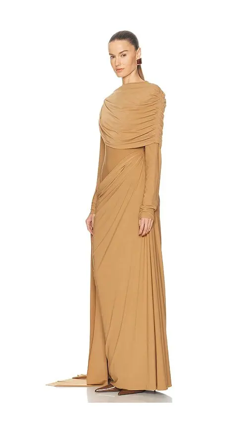 DEME BY GABRIELLA The Suze Dress - Dark Beige