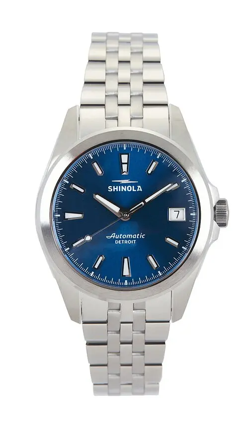 Shinola Circadian Monster 36mm Watch - Stainless Steel & Daylight Blue