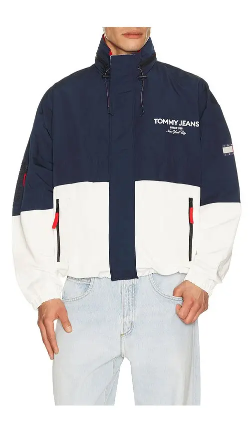 Tommy Hilfiger Colorblock Windcheater Jacket - Dark Night Navy & Multi