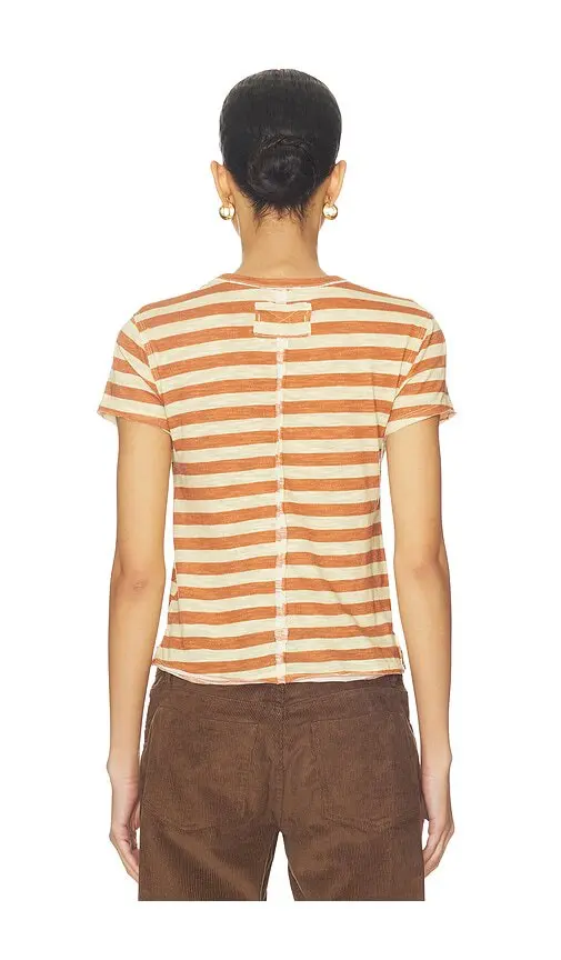 Free People We The Free Nora Tee - Mocha Combo
