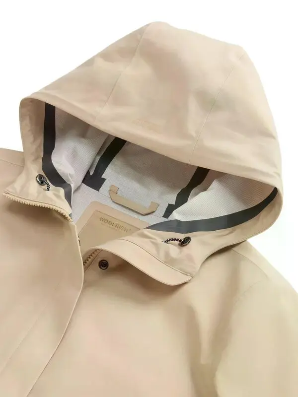 Woolrich Light Stretch Parka Coat - Neutrals